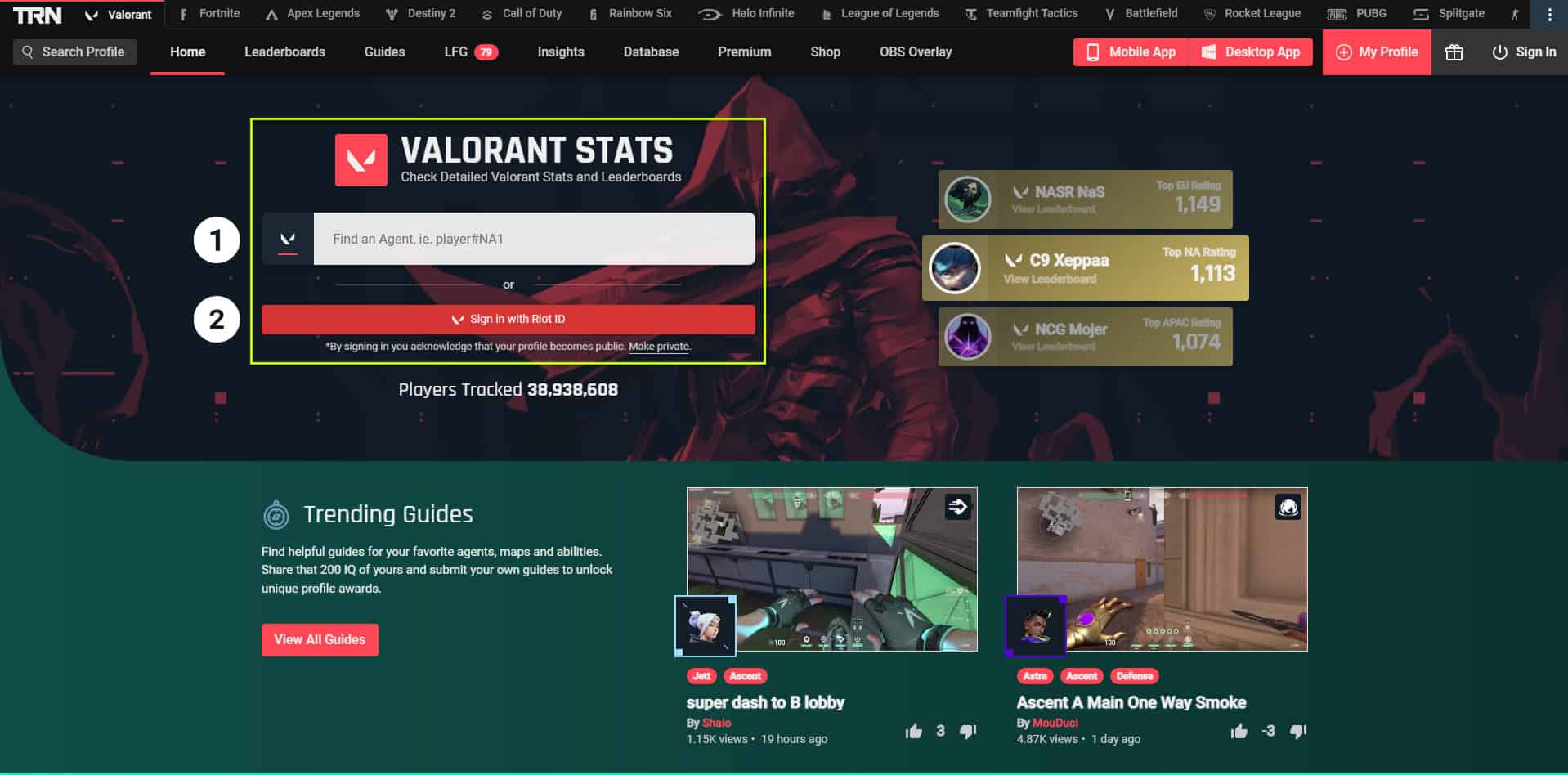 VALORANT：戦績トラッカー「Tracker.gg」の使い方を紹介 | Valorant News Japan