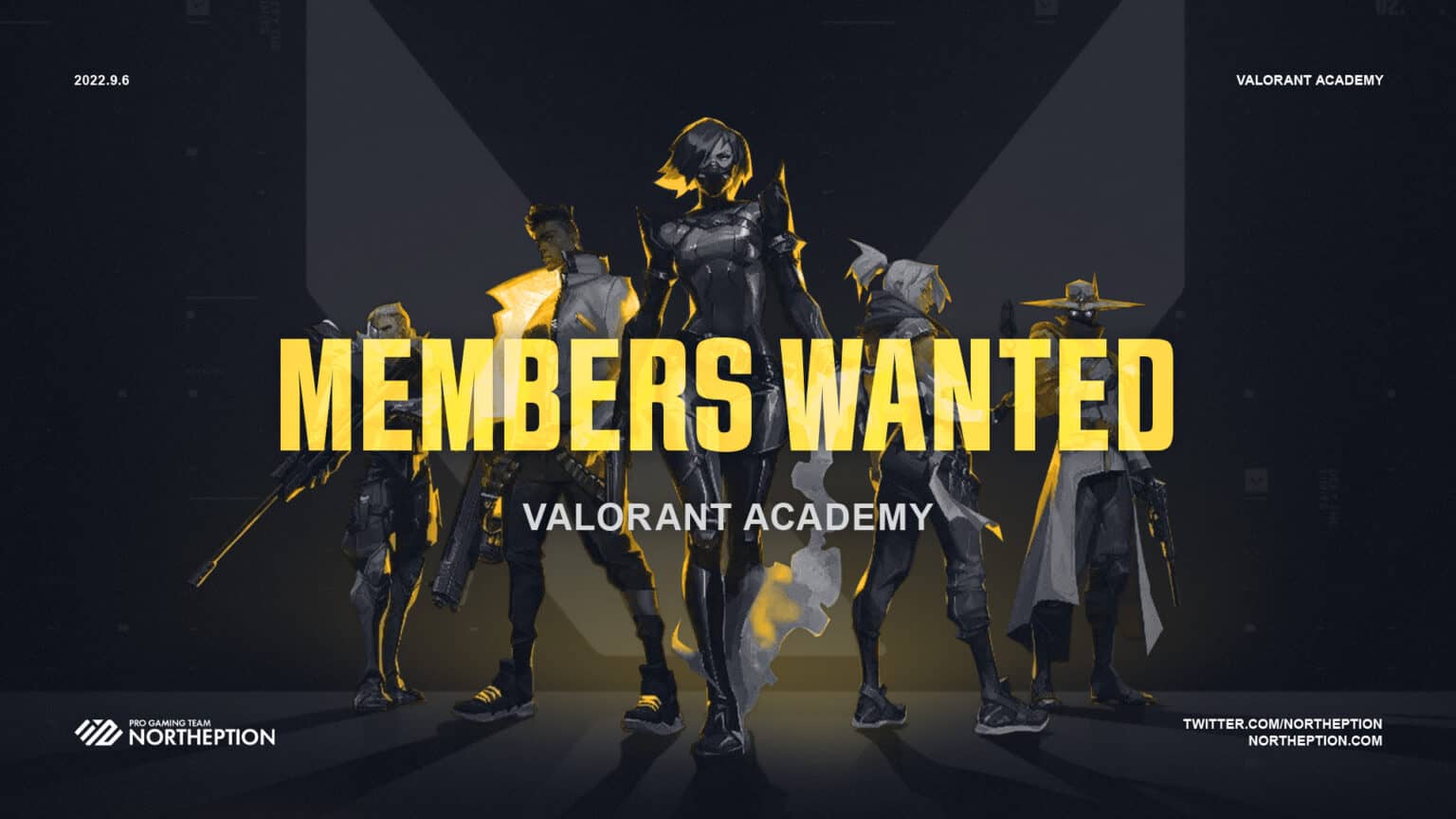 「NORTHEPTION」がVALORANT Academyの設立を発表、選手・コーチの募集を開始 | Valorant News Japan