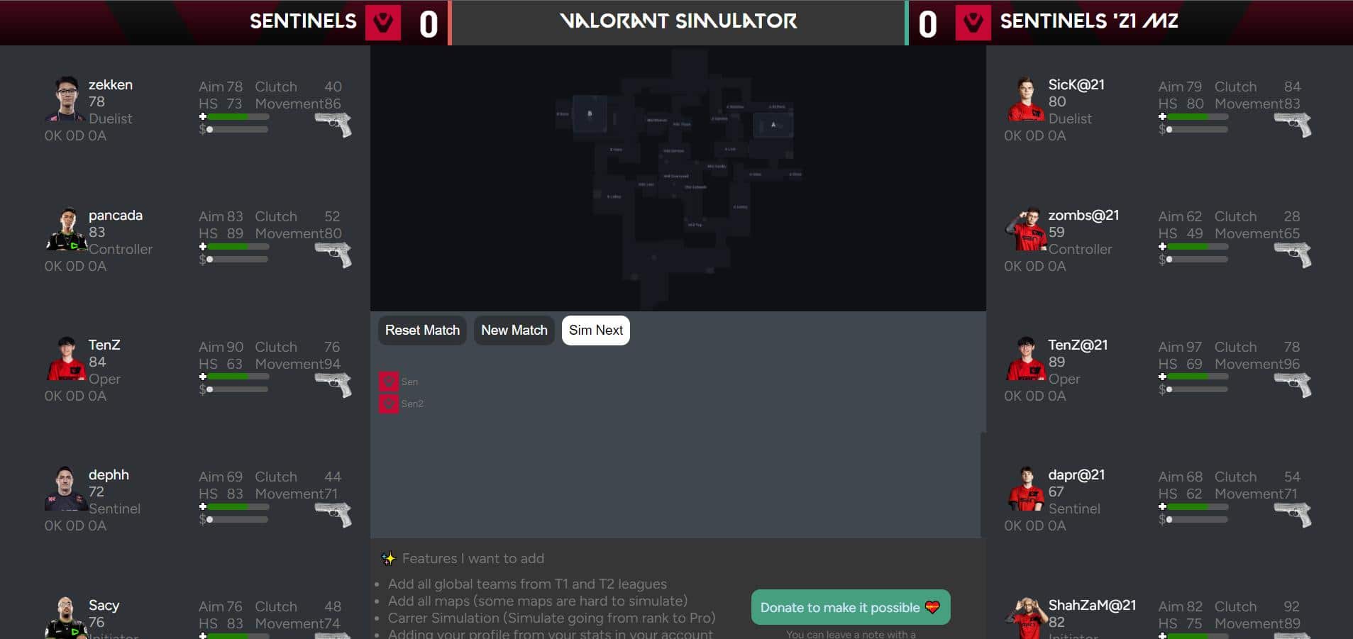 VALORANTの有名プロチームの試合をシミュレートできるサービス「Valorant Simulator」が公開 | Valorant ...