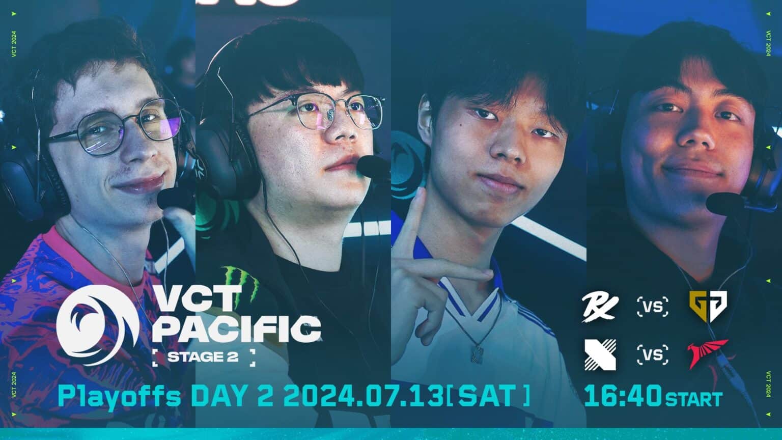 「VCT 2024 Pacific Stage 2 Playoffs」Gen.GがPaper Rexに2-0で勝利、DRXがTalon ...
