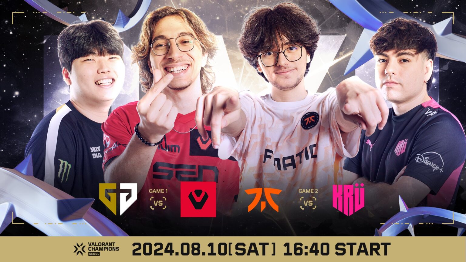 「VALORANT Champions 2024」Day9 – SentinelsがGen.Gに2-0で勝利、FNATICがKRÜ ...