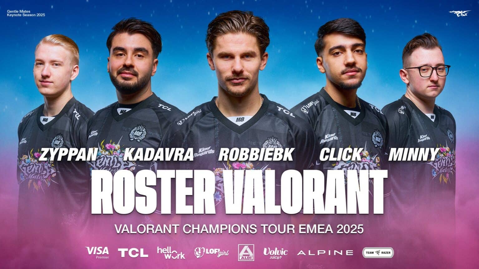 「Gentle Mates」にZyppan / Click / Minny / RobbieBkが加入、2025シーズンへ向けたロスターが完成 ...