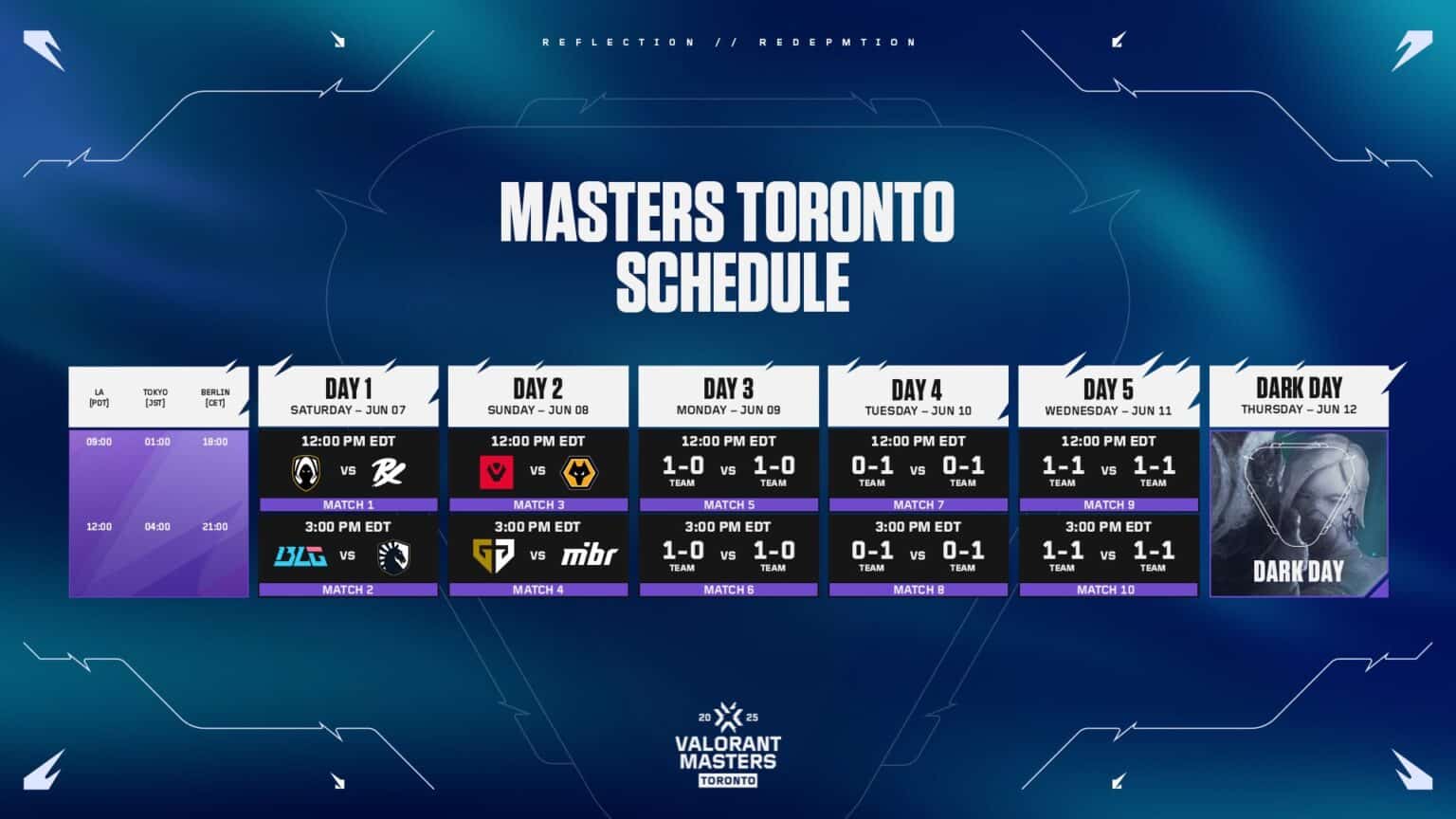 VCT 2025 Masters Toronto、大会日程および初戦カードが発表―日本時間6月8日午前1時より開幕 | Valorant ...