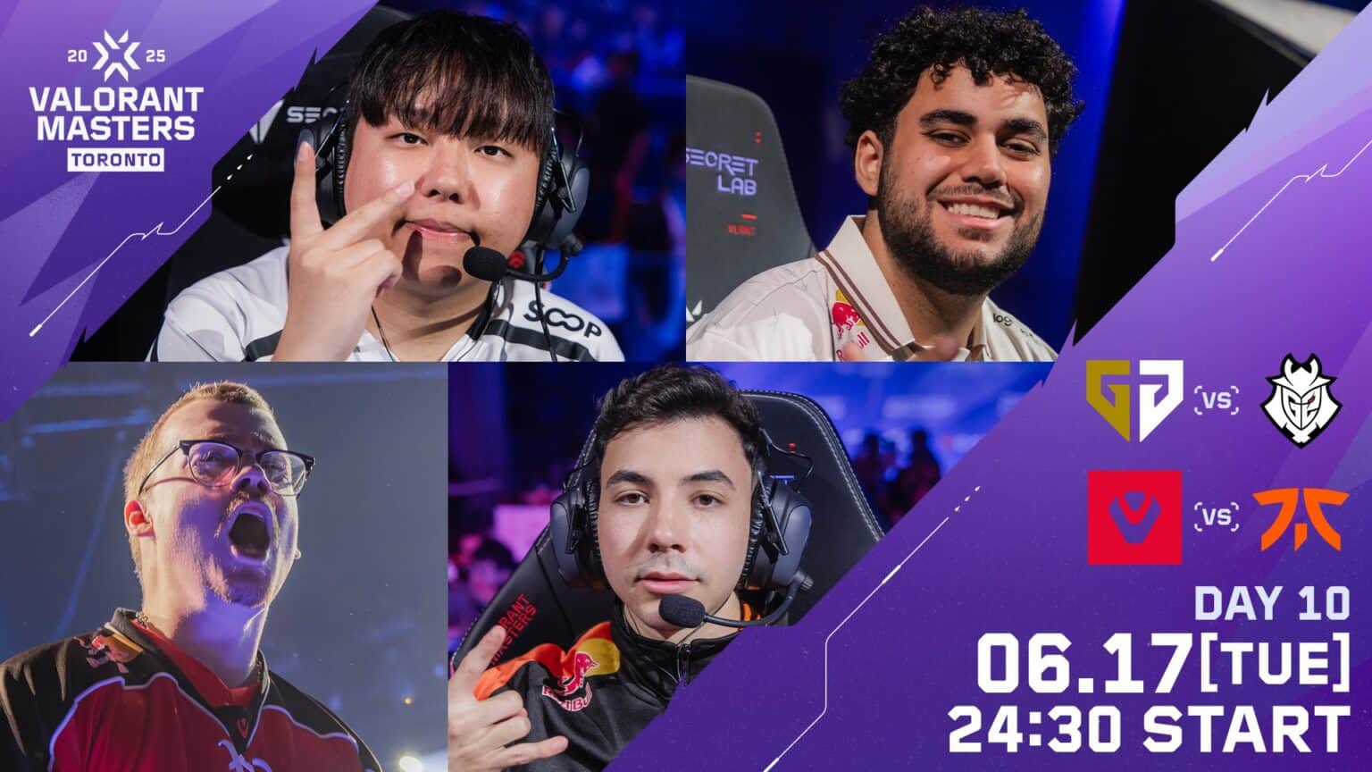 「VCT 2025 Masters Toronto」Playoffs – G2 EsportsがGen.Gに2-1で勝利、FNATICが ...