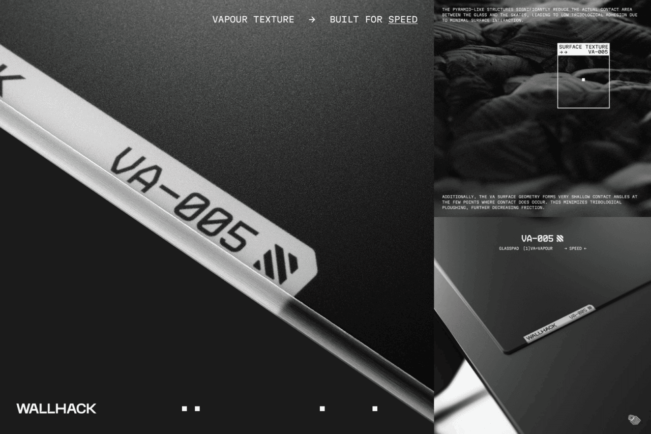 WALLHACK、新型ガラスマウスパッド「VA-005」「CR-005」を発表 ─ 新たな摩擦評価フレームワークを導入した第5世代モデル | Valorant News Japan