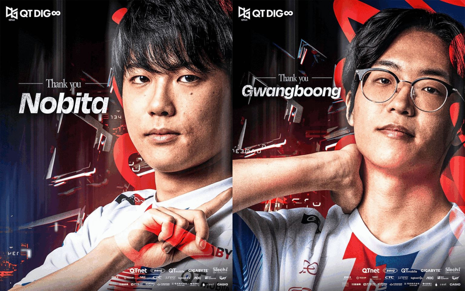 「QT DIG∞」がnobita / Gwangboong / Norisenの契約満了を発表 | Valorant News Japan