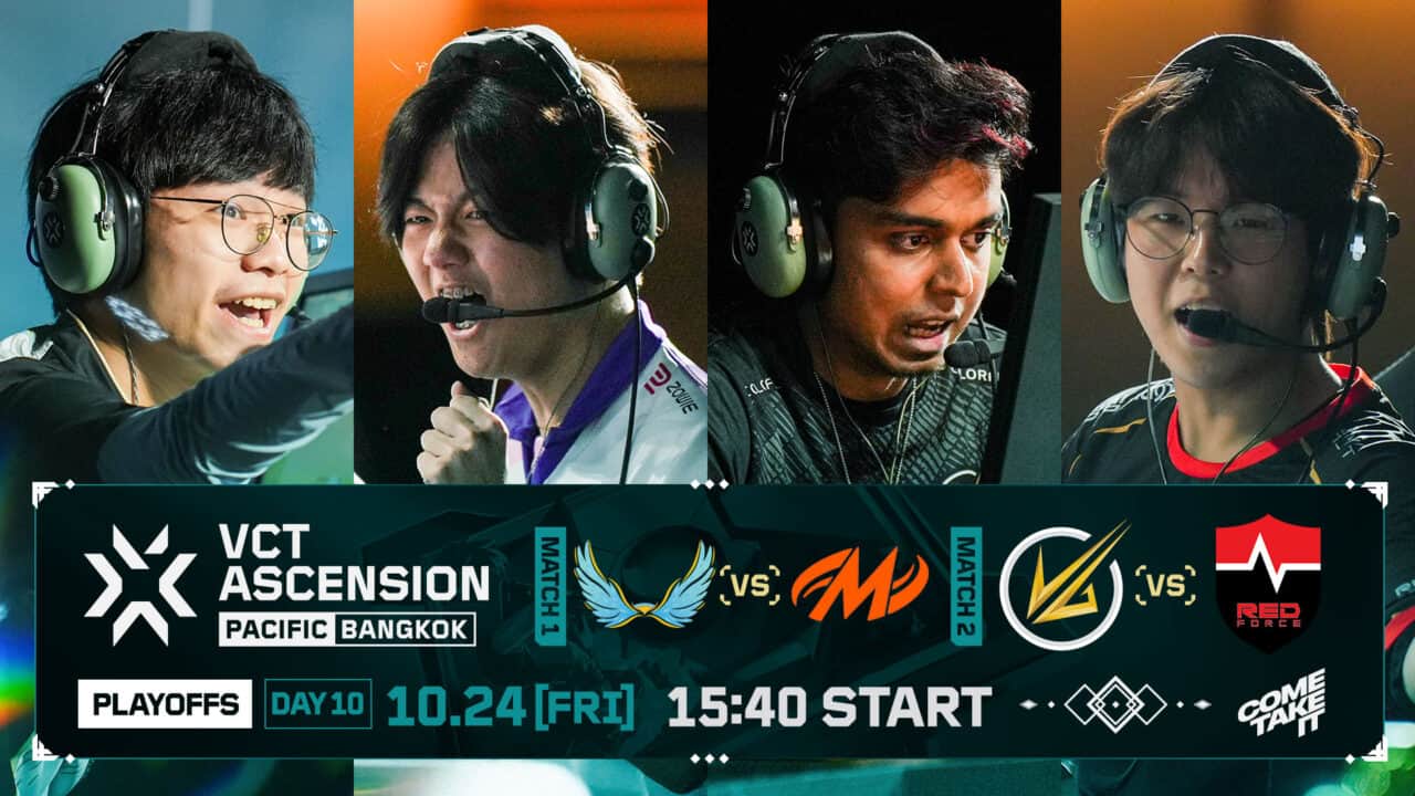 「VCT 2025 Ascension Pacific」プレイオフDay2 – Motiv EsportsがNAOS Esportsに2-0で勝利、NS RedForceがVelocity ...